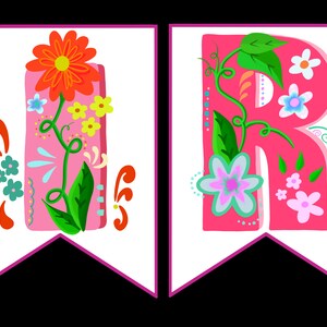 Digital Download, Printable Happy Birthday Banner, Instant Download ...