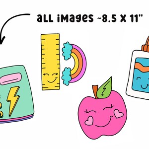 Back to School Bulletin Board Printable, Bright Classroom Theme, Retro ...