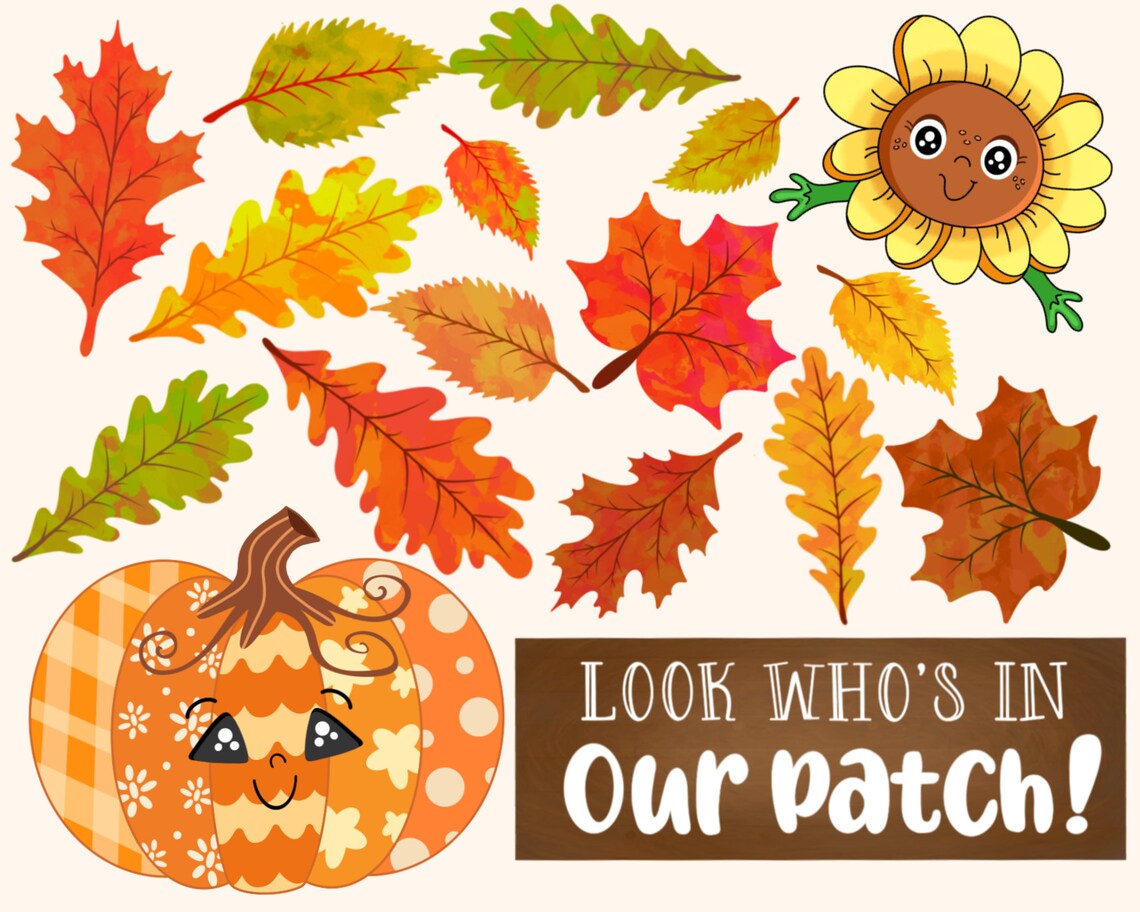 Printable Fall Bulletin Board for Kids Student Collage Wall - Etsy