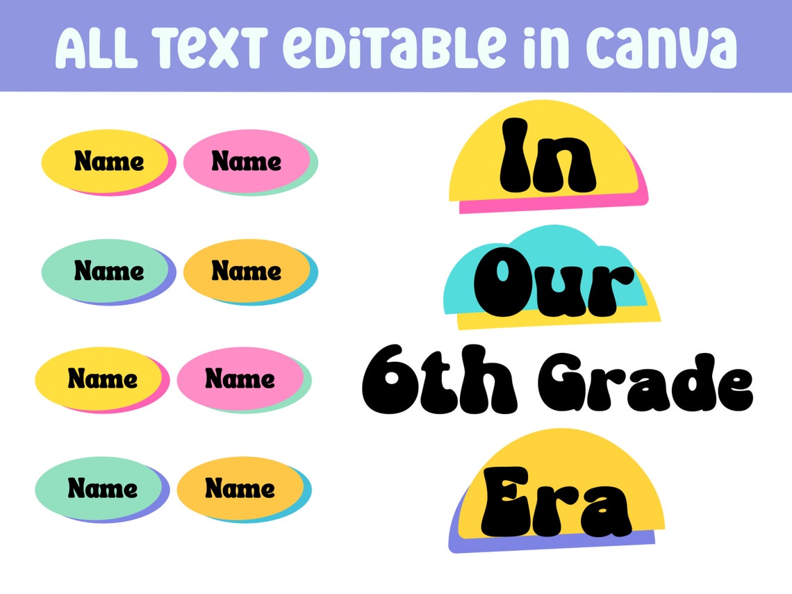 Groovy Retro Classroom Theme Back to School Bulletin Board - Etsy