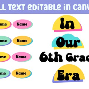 Groovy Retro Classroom Theme, Back to School Bulletin Board Kit, in My ...