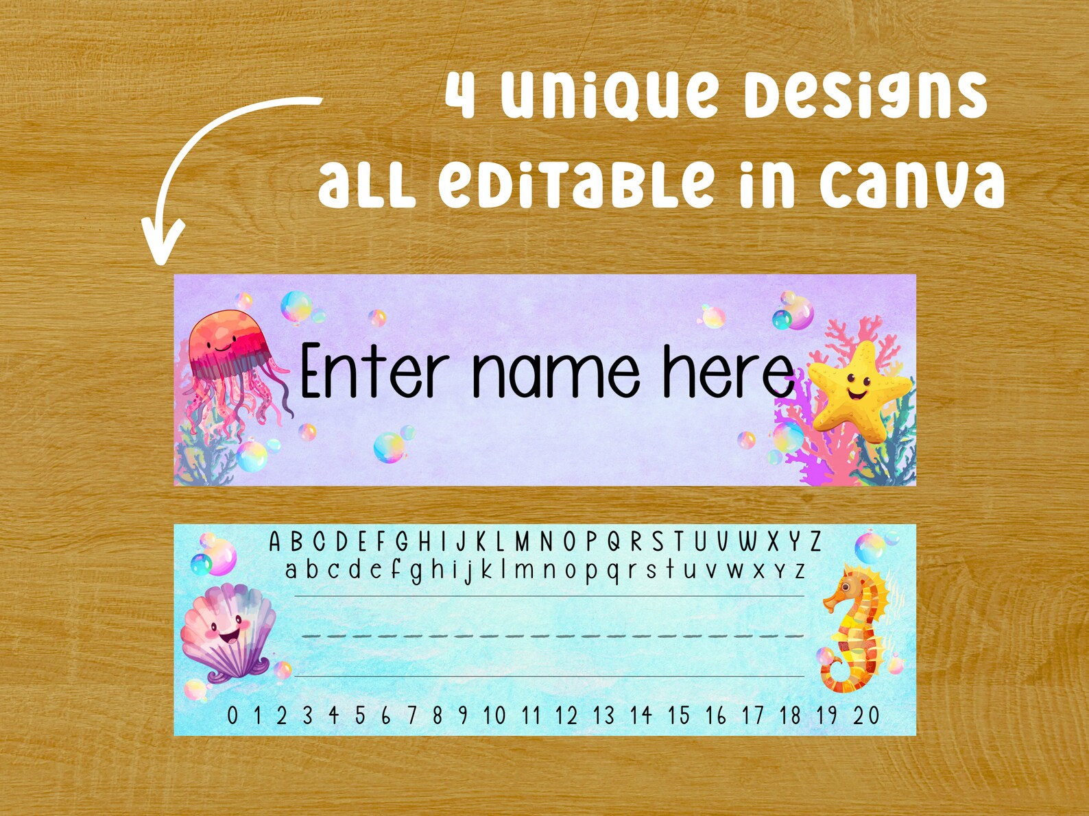 Under the Sea Classroom Decor Ocean Theme Class Canva Name - Etsy
