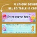 Under the Sea Classroom Decor, Ocean Theme Class, Canva Name Tag, Desk ...