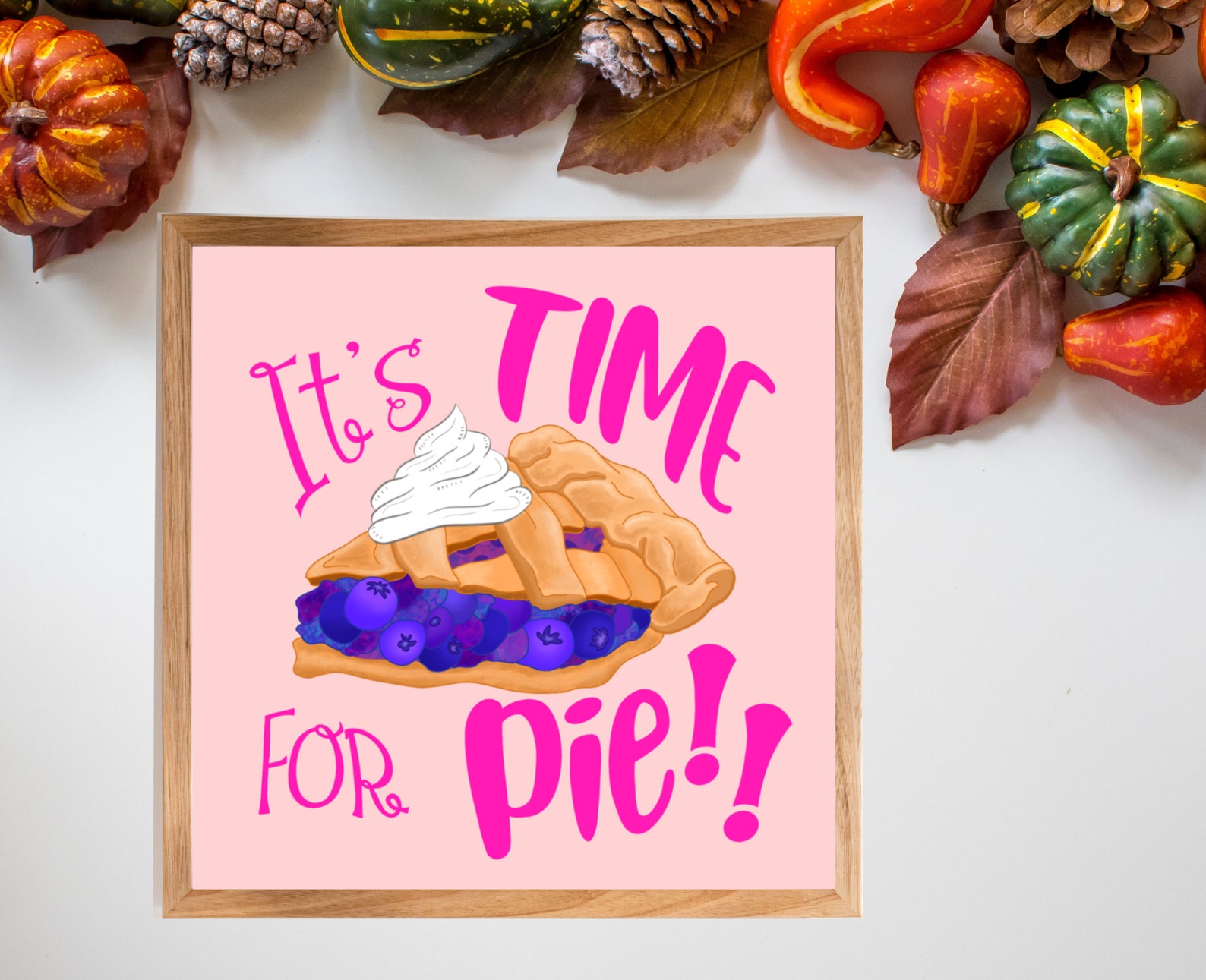 Pie Download Dessert Art Print Printable Thanksgiving Wall - Etsy
