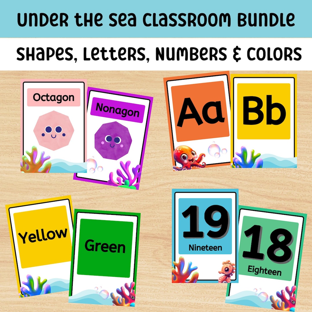 Under the Sea Classroom Decor, Ocean Class, Ocean Classroom Decor ...