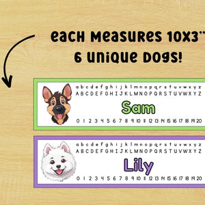 Dog Classroom Decor, Dog Classroom Theme, Editable Desk Name Plates ...