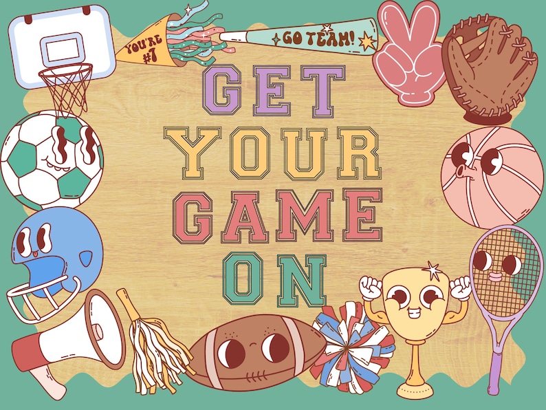 Sports Bulletin Board, Gym Class Bulletin Board, School Gym Bulletin ...