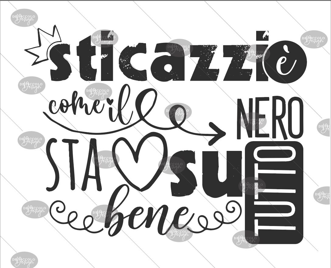Quotes ITALY Witty Ironic SVG Bundle,png, Cricut Simpatiche Digital ...