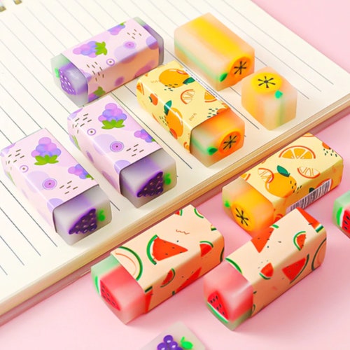 Macaron Eraser Pack Cute Erasers Kawaii Eraser Set School - Etsy