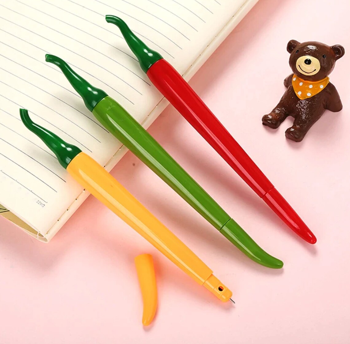 3pcs Novelty Chili Pepper Gel Pens - Etsy UK