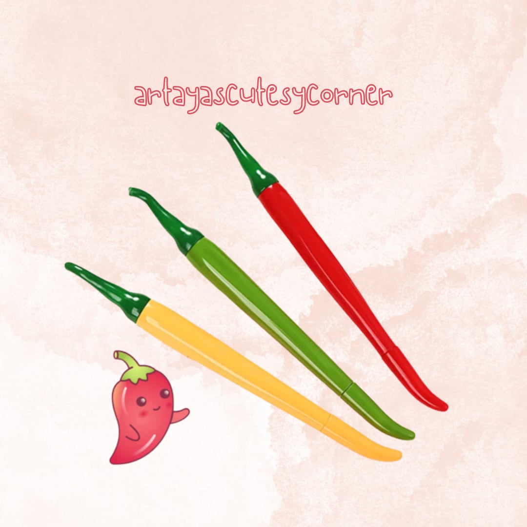 3pcs Novelty Chili Pepper Gel Pens - Etsy UK