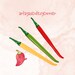 3pcs Novelty Chili Pepper Gel Pens - Etsy UK