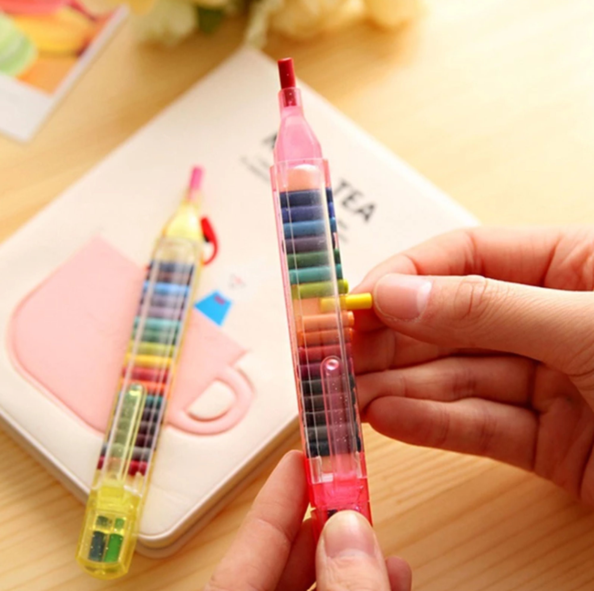 20 Colour Drawing Crayon Pen - Etsy