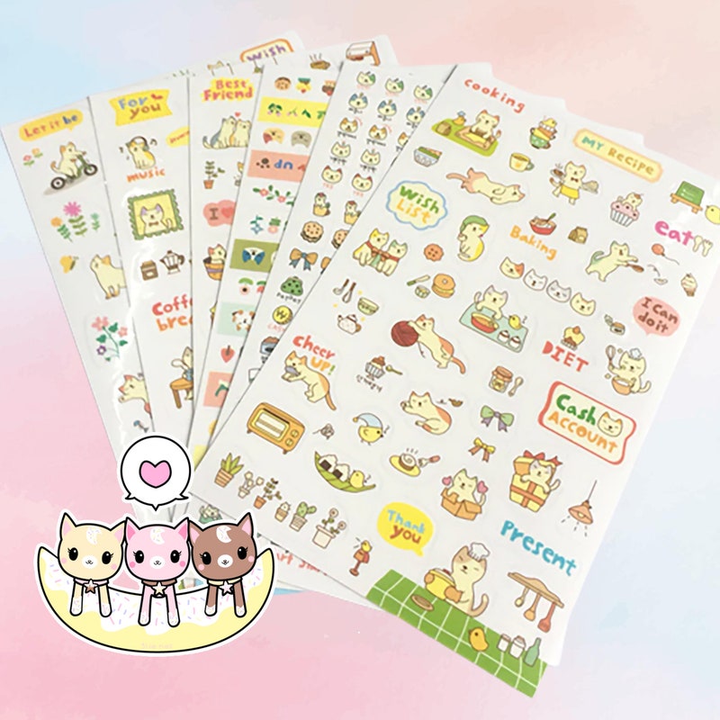Korean Kawaii Stickers - Etsy