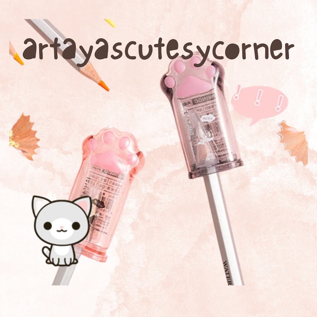 Kawaii Cat Paw Pencil Sharpener - Etsy