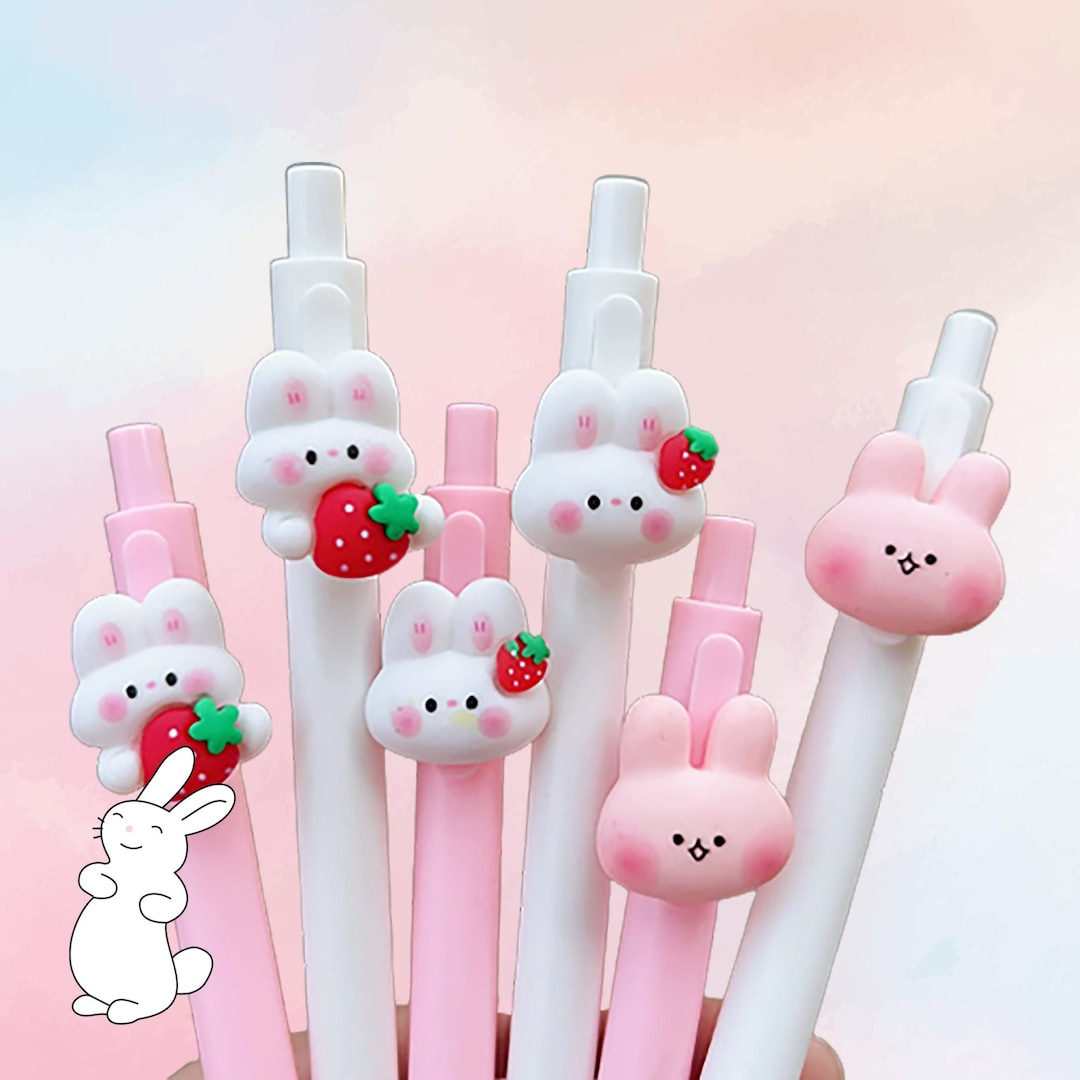 Cutesy Bunny Rabbit Gel Pen - Etsy UK