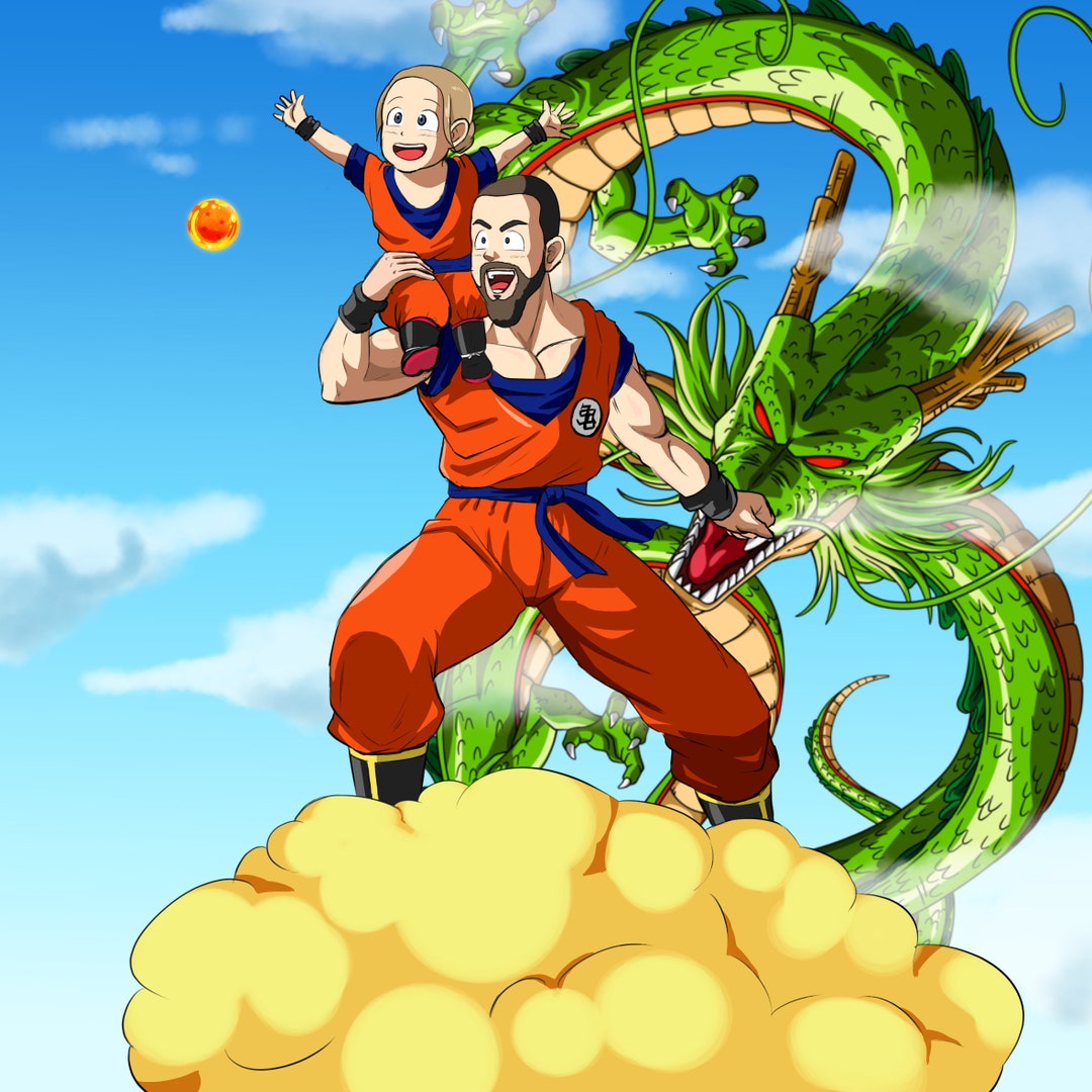 Custom Saiyan Portrait, Couple Anime Portrait, Family Anime Portrait ...