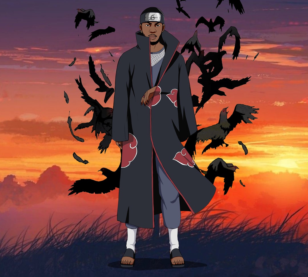 Custom Akatsuki Ninja Portrait | Personalized Dark Ninja Artwork ...
