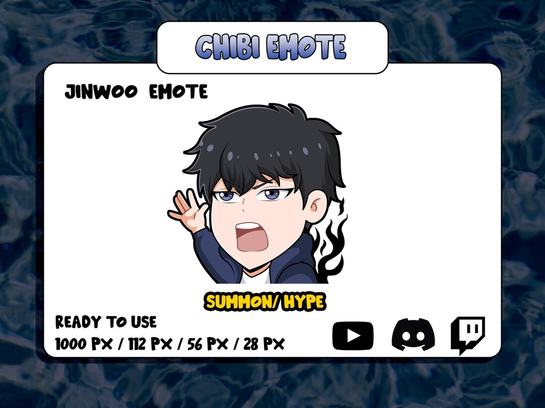 Jin-woo Shadow Summon Twitch Emote for Hype Moments | Custom Streamer ...