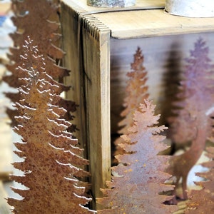 Rusty Metal Pine Tree ~ Rustic Woodland Tree - Etsy