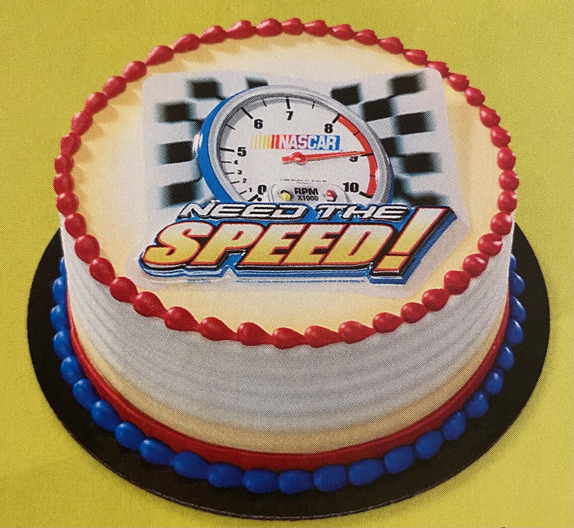 Nascar Cake Topper Car Racing Cake Topper - Etsy
