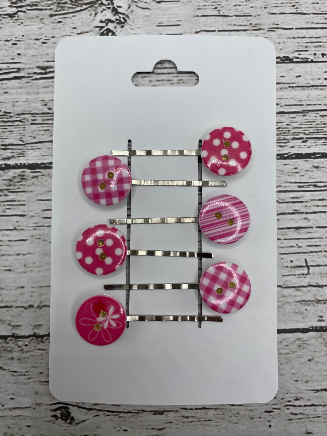 Button Hair Pin Button Hair Pins Hair Accessories Summer Hair Bridal ...