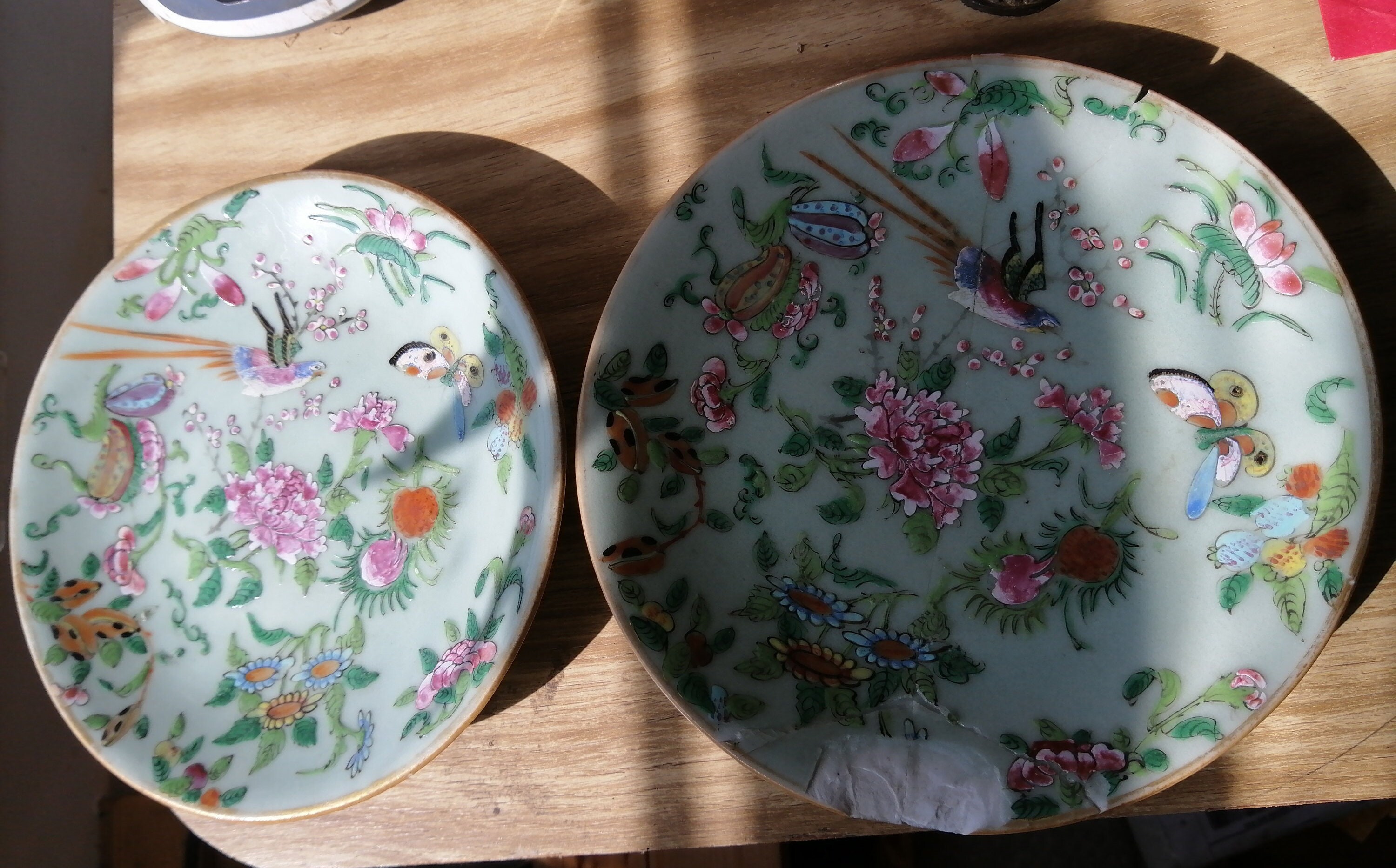 Qing Dynasty Antique Chinese Sign Painted Porcelain Pair Plate - Etsy