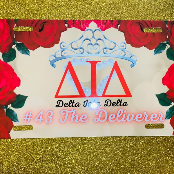 Delta Sigma Theta Sorority License Plate - Etsy