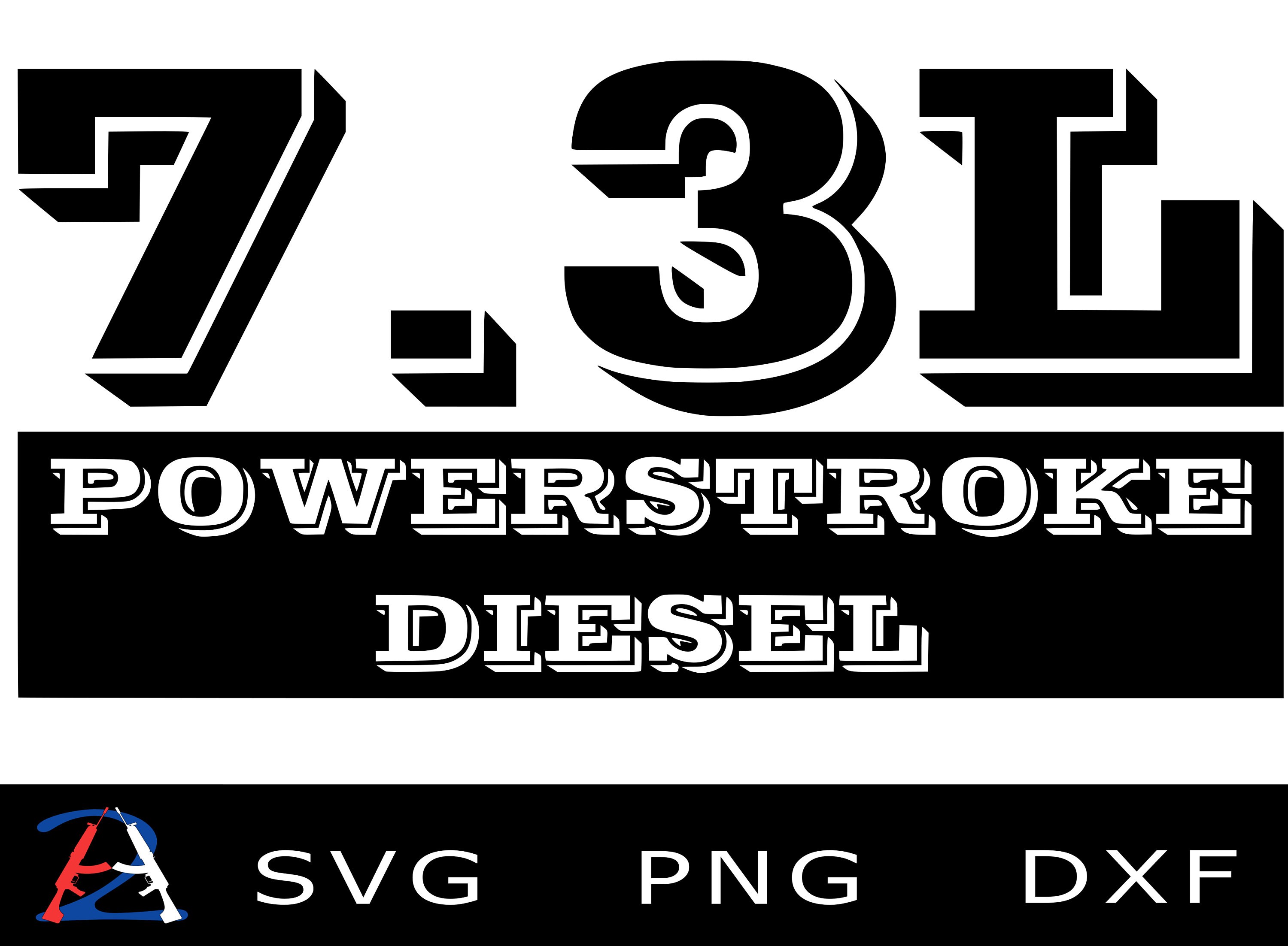 7.3L Powerstroke Diesel Decal Multi-format Digital Download - Etsy