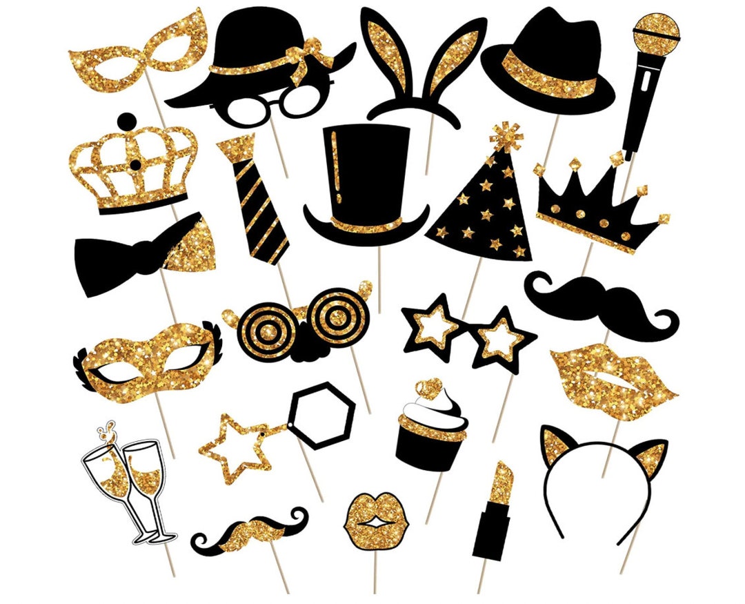 24X Assembled Photo Booth Props With Colour Options, Graduation Party ...