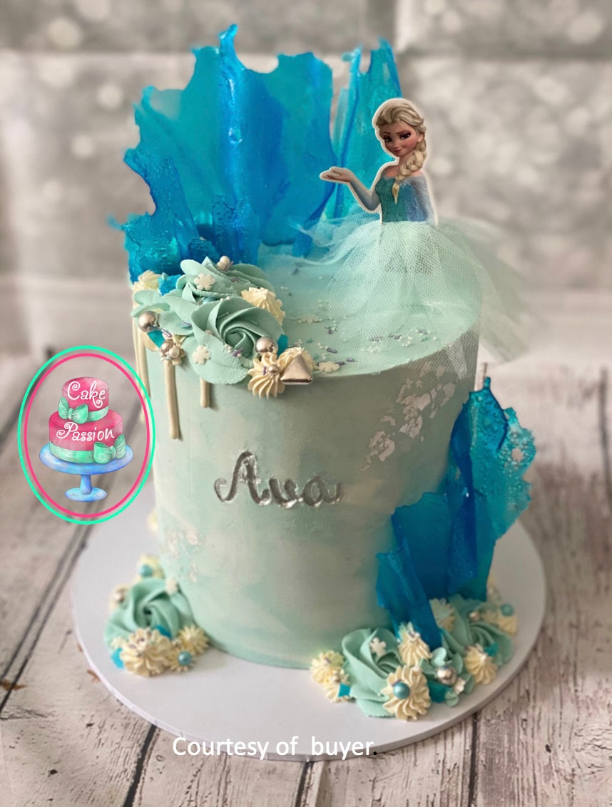 Frozen Cake Topper Elsa Anna Cake Topper Frozen Birthday - Etsy