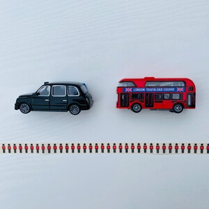 London Themed Cake Topper, London Bus Iconic London Taxi and British ...