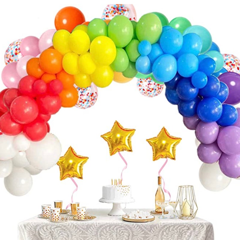 Rainbow Balloons - Etsy