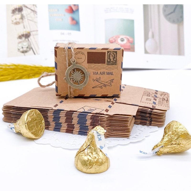 World Map Favor Boxes - Etsy