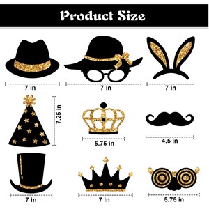 24X Assembled Photo Booth Props With Colour Options, Graduation Party ...