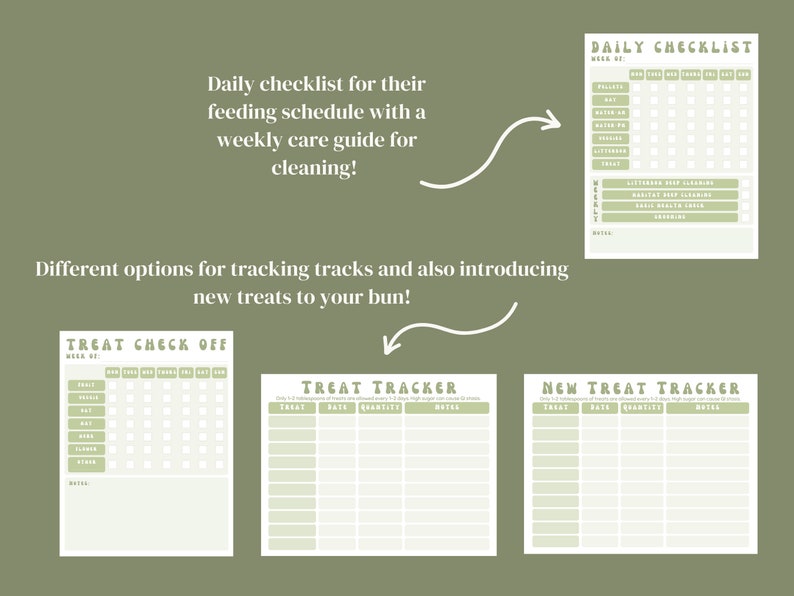 The Bunny Booklet | Bunny Care Guide and Planner | Rabbit Care Tips ...