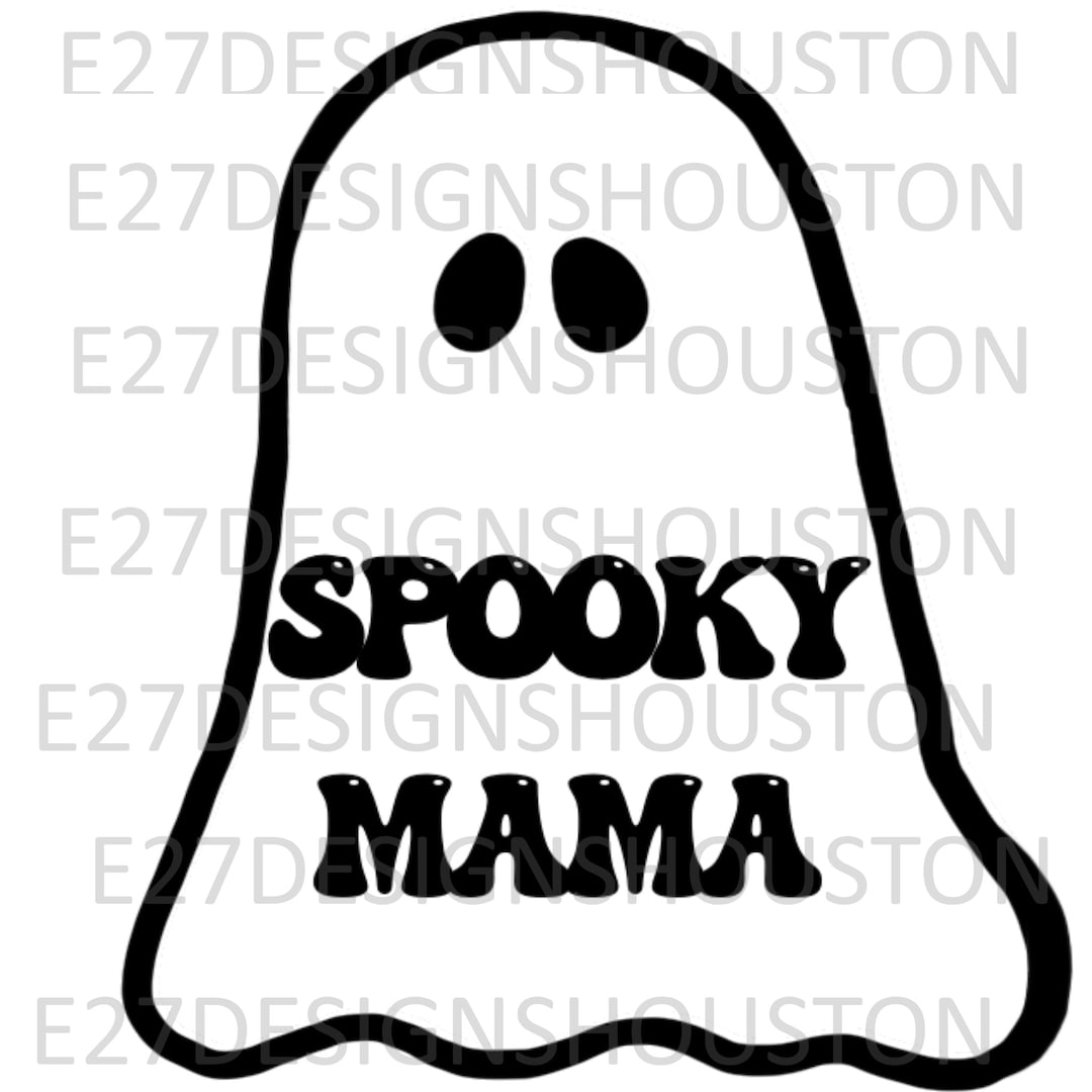 Spooky Mama Ghost Design/vector - Etsy