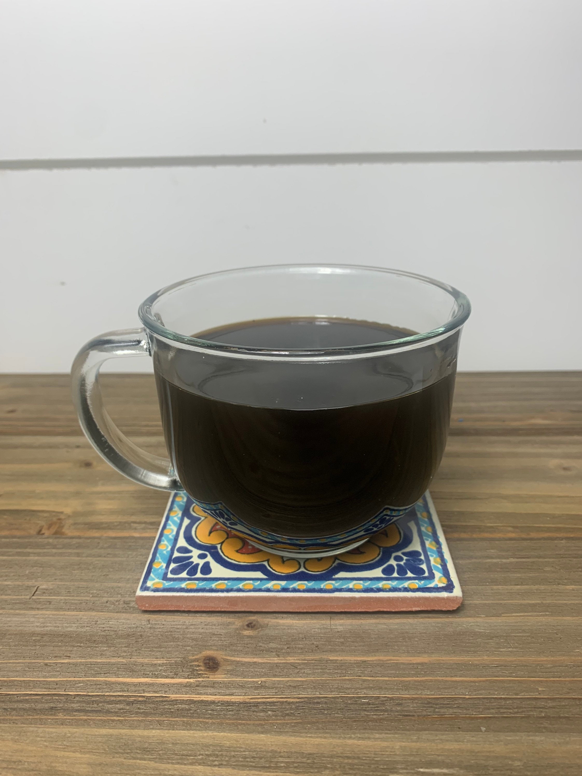 Matching Handmade/hand Painted/ Mexican 4x4 Tile Coasters and 6x6 ...