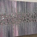 Pink Silver Glitter Painting, Pink Wall Art, Silver Decor, Shiny Wall ...