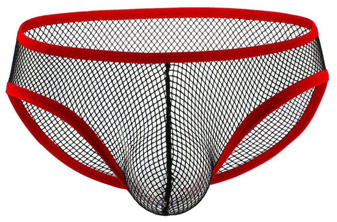 Men's Sexy Transparent Mesh Underwear Brief waist - Etsy