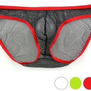 Men's Sexy Transparent Mesh Underwear Brief waist - Etsy