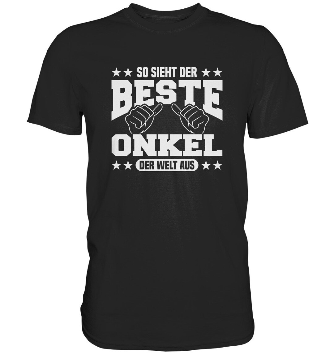 So sieht der beste Onkel der Welt aus Patenonkel T-Shirt Nichte Neffen ...