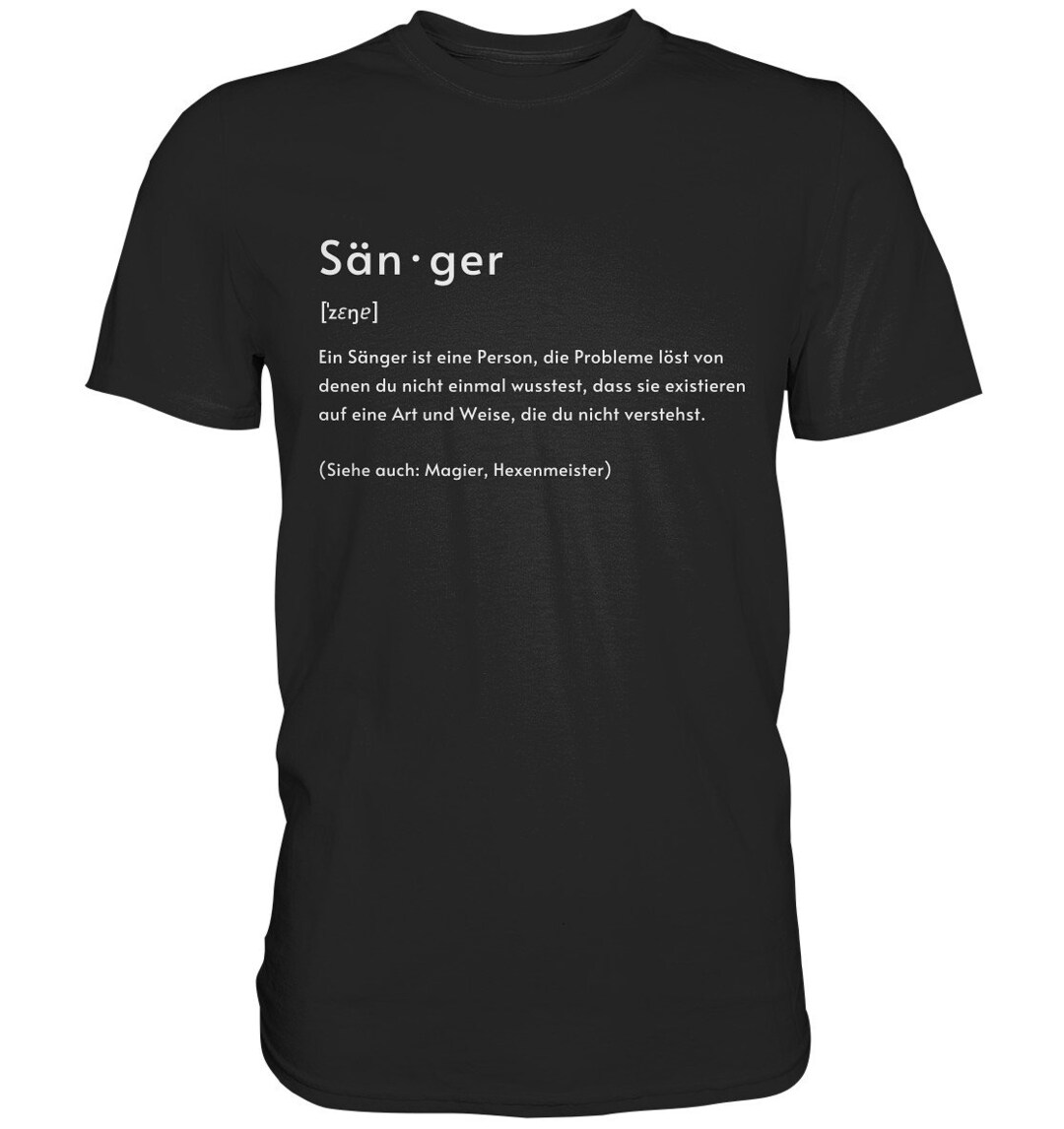 Singer Definition Singing Phonetic Transcription T-shirt Music School ...