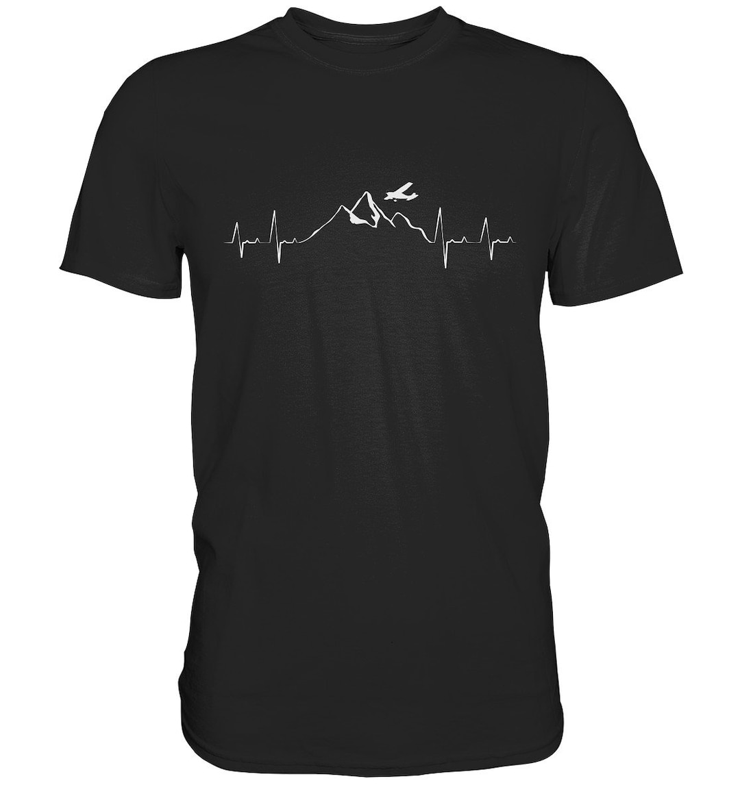 Airplane Pilots Aircraft T-shirt Aviation Heartbeat Aviator - Etsy
