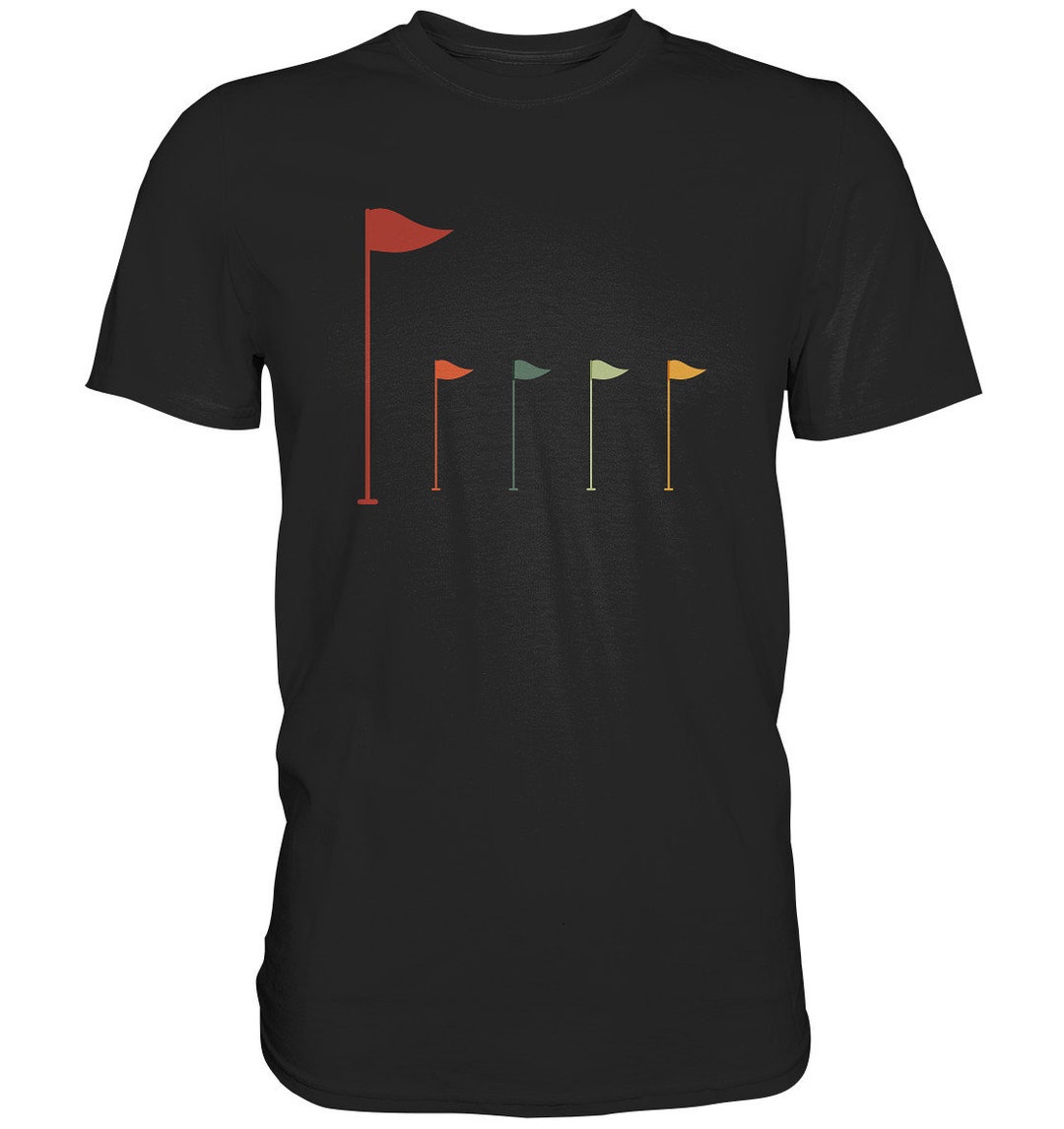 Men's Golf Shirt Putter Golfer Golf Course Flags Golfing T-shirt - Etsy