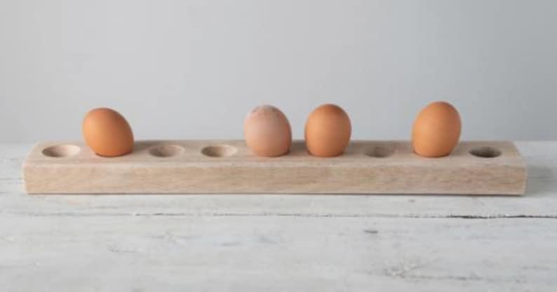 Wood Egg Board, Modern Farmhouse Wood Egg Holder - Etsy