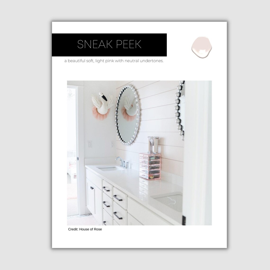 Apparition Benjamin Moore Paint Palette Modern Interior Paint - Etsy