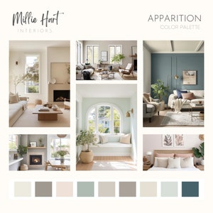Apparition Benjamin Moore Paint Palette, Modern Interior Paint Colors ...