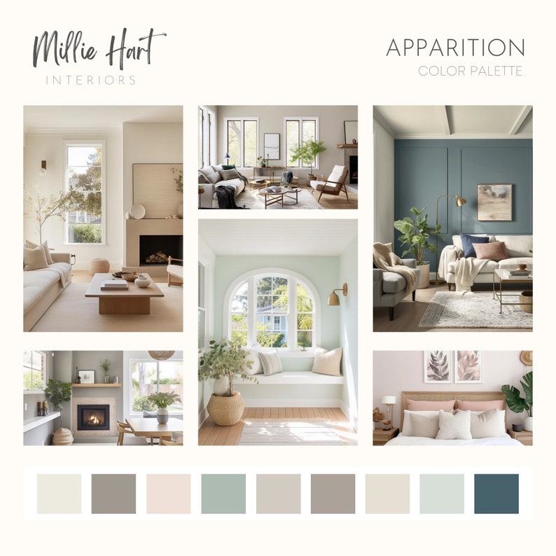 Apparition Benjamin Moore Paint Palette, Modern Interior Paint Colors ...