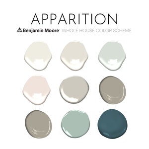 Apparition Benjamin Moore Paint Palette Modern Interior Paint - Etsy